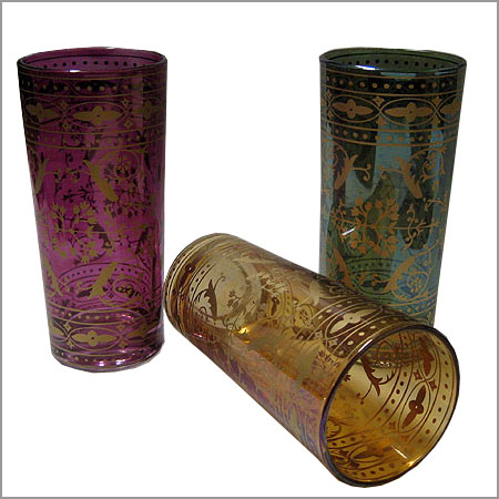 Moroccan glasses, Moroccan tea glasses, Moroccan tableware