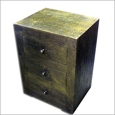 Moroccan nightstand, Moroccan brass night stand.