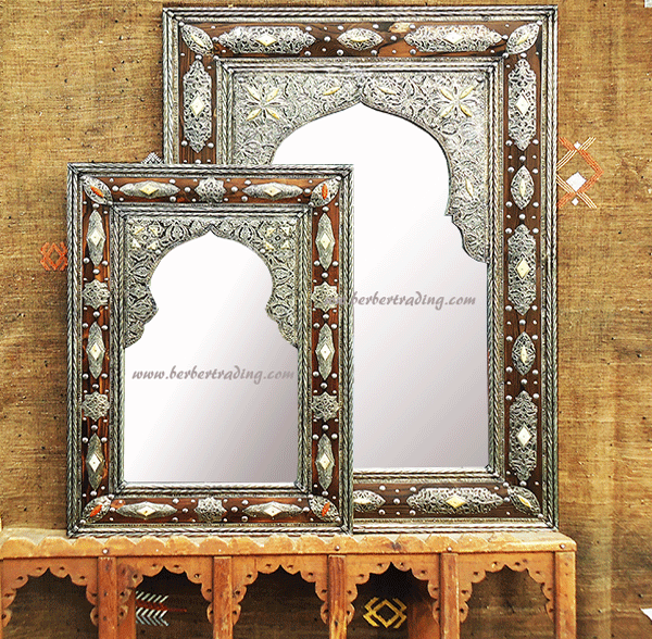 Moroccan mirror, wall mirror, silver mirror, Mirror, Moroccan decor