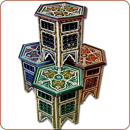 Moroccan corner table, Moroccan side table, tea table