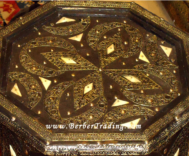 Corner table, Moroccan table, moroccan night stand