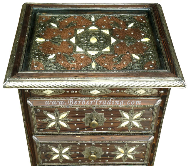 Night stand, Moroccan table, Moroccan decor