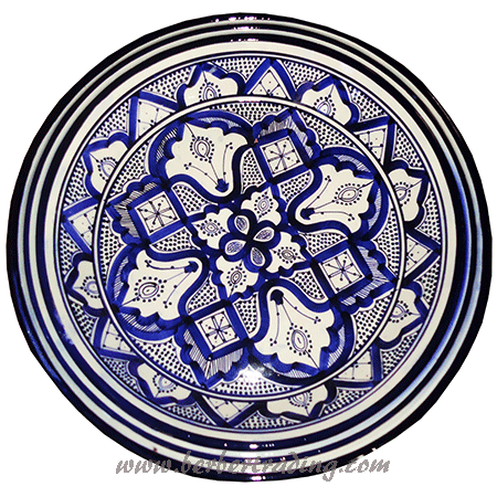 Moroccan ceramic plate, Moroccan pottery